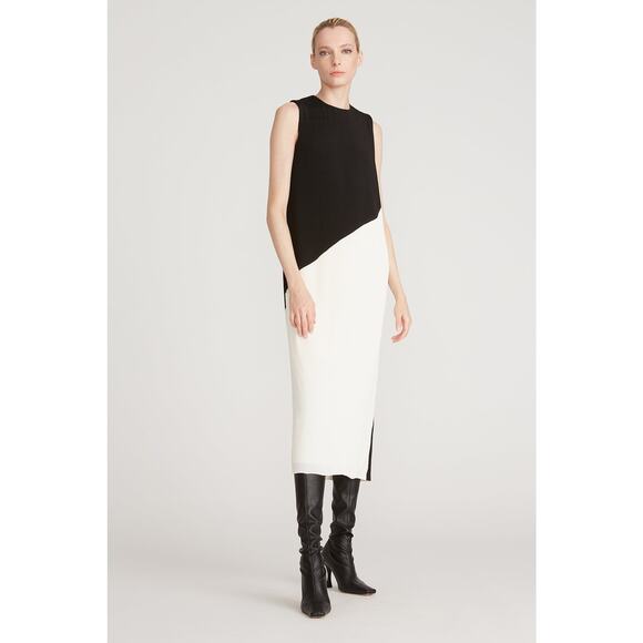 Halston Heritage | Dresses | Nwt Halston Hazel Pleated Color Block ...